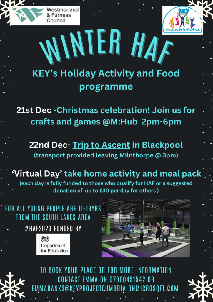 Winter HAF 2023 Kent Estuary Youth Project Unlocking Potential 4 All
